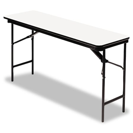 Iceberg Rectangle Folding Table, Gray Top, Melamine 55287 | Zoro